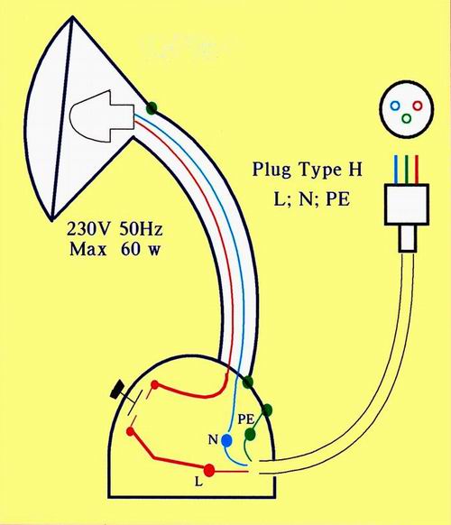Table Lamp Wiring Diagram 1pcs Two Wire Control Switch Inline Switch